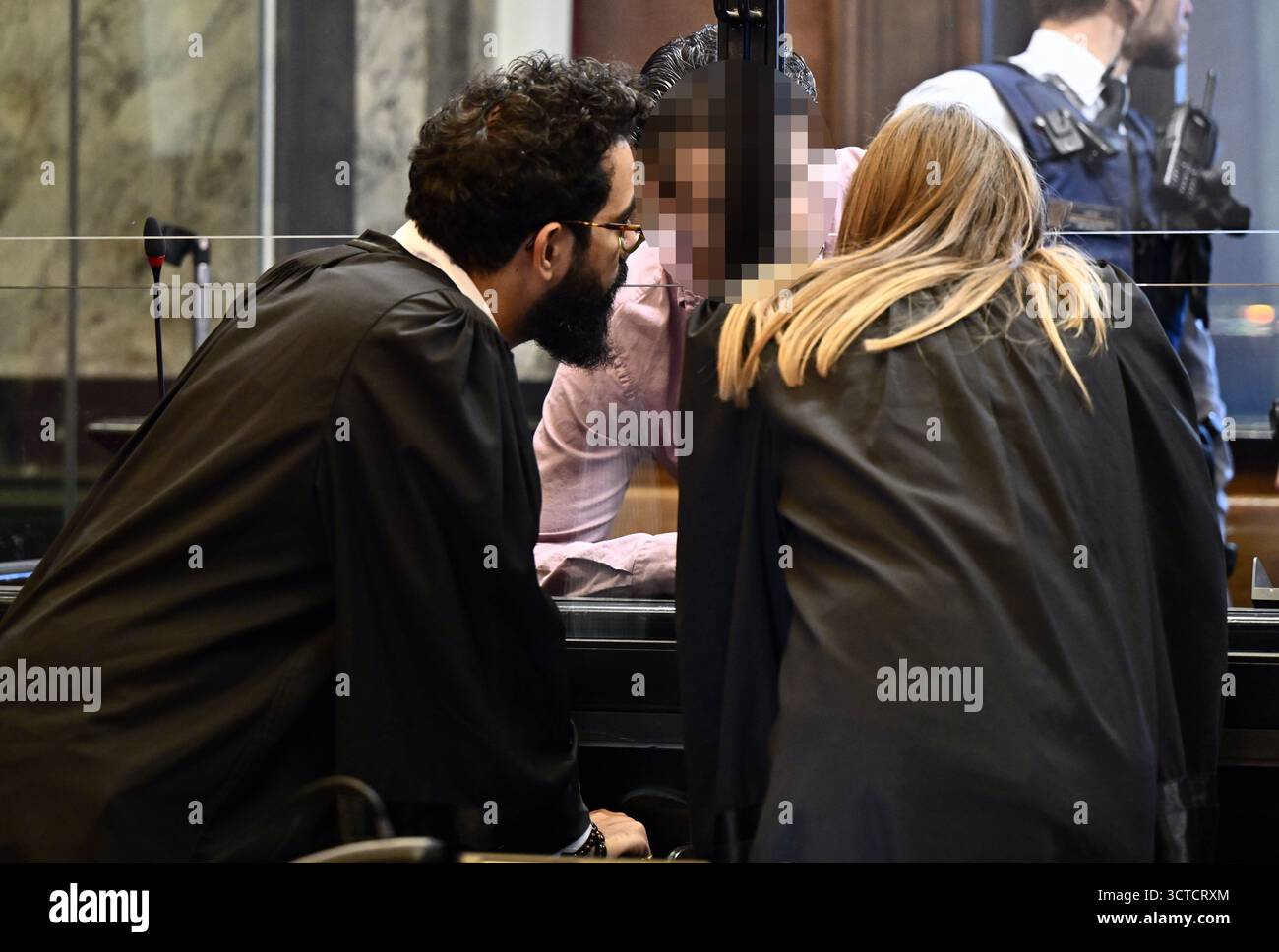 Lawyer Karim Sedad and Lawyer Caroline Heymans defending the accused ...