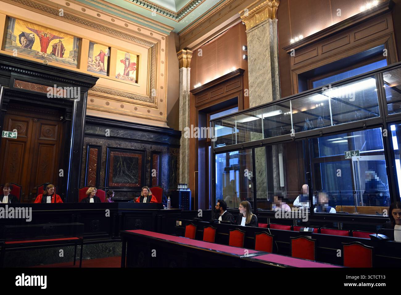 Lawyer Karim Sedad and Lawyer Caroline Heymans defending the accused ...