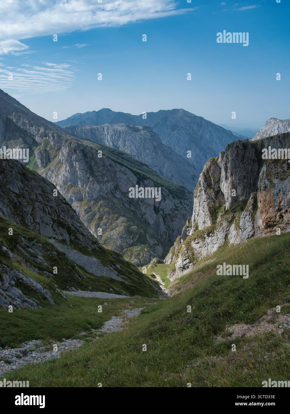 Deep Mountain Valley and Rugged Gorge Landscape View - Stunning ...