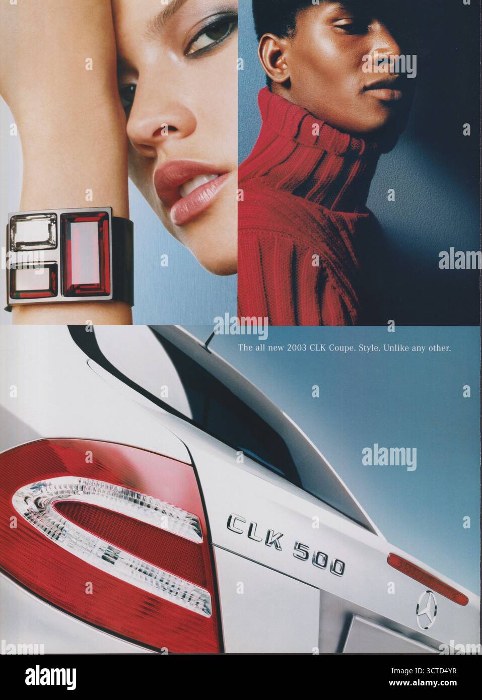 poster advertising Mercedes-Benz car in magazine from 2002, slogan ...