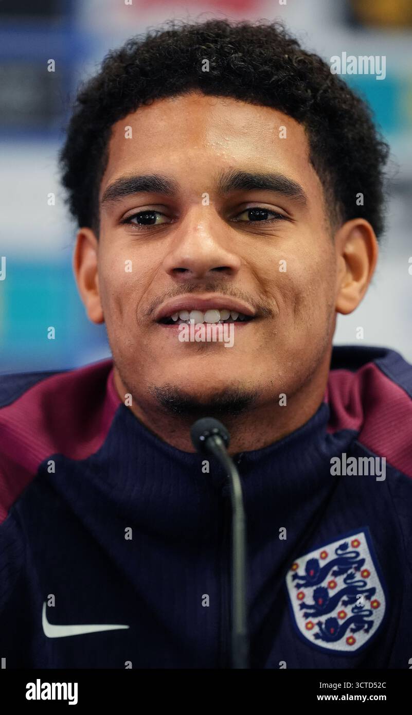 England's Jarell Quansah during a media day at St George's Park, Burton ...
