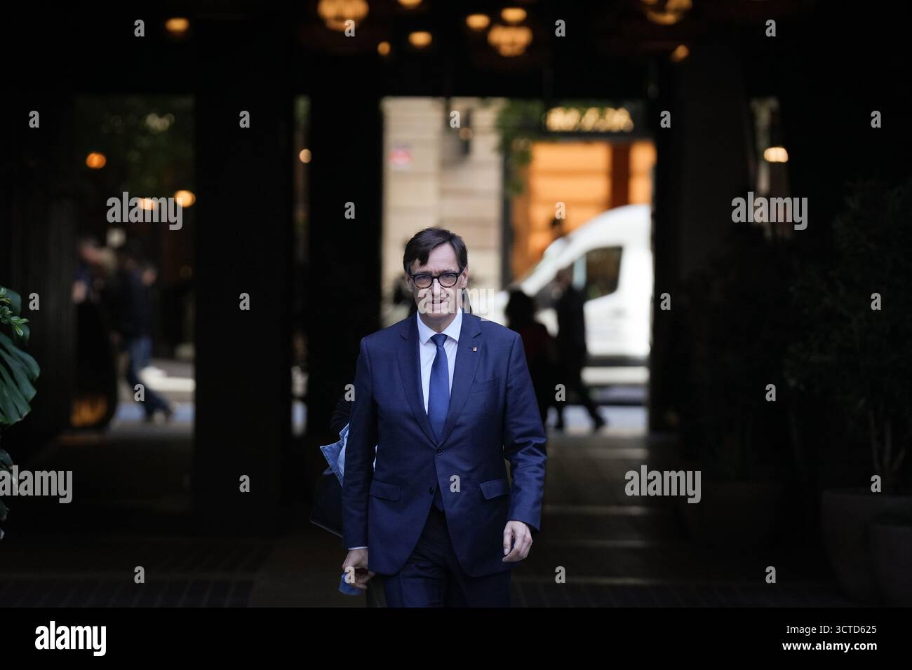 The president of the Generalitat de Catalunya, Salvador Illa, arrives ...