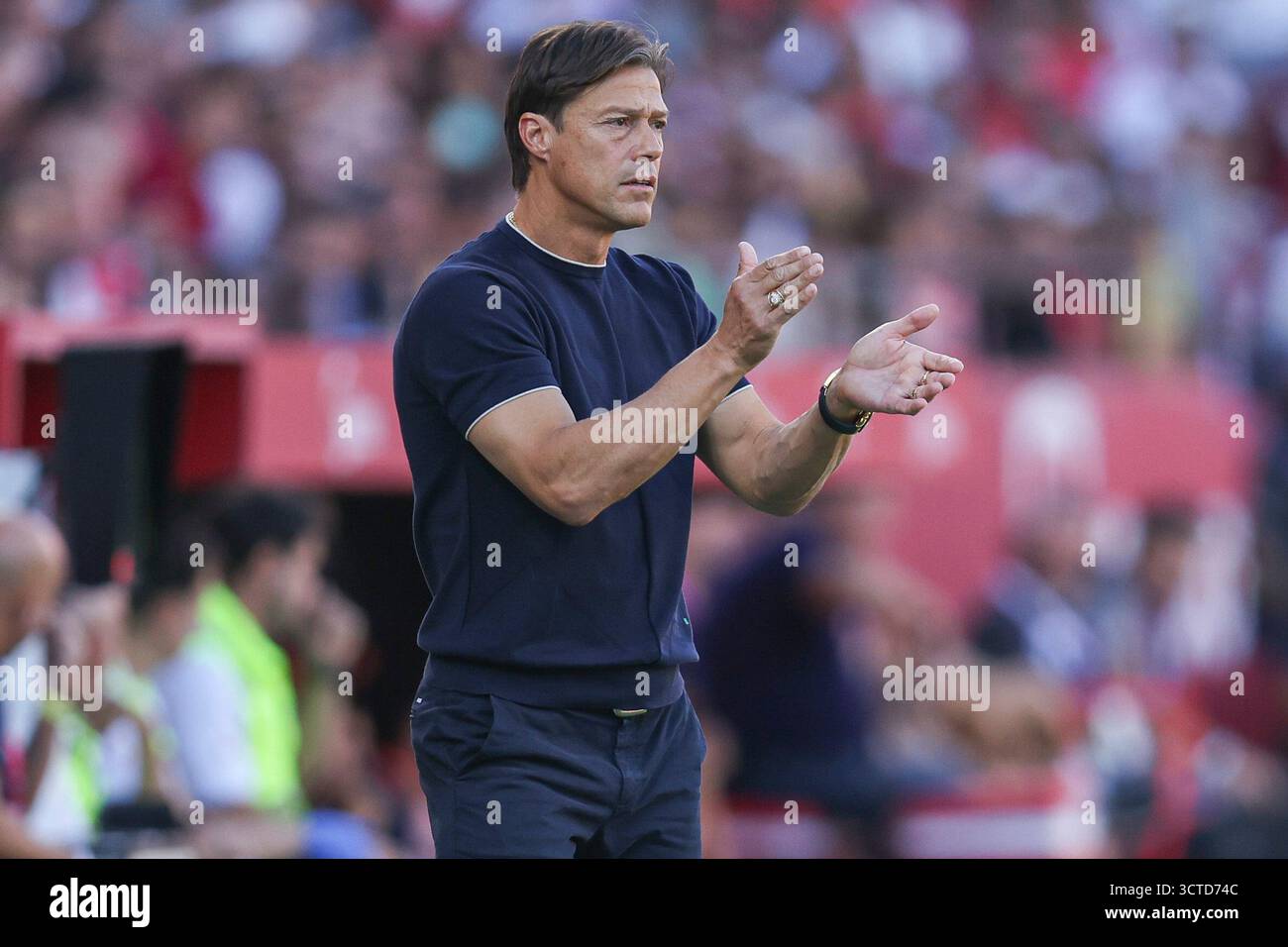 Sevilla FC head coach Matias Almeyda during the La Liga EA Sports match ...