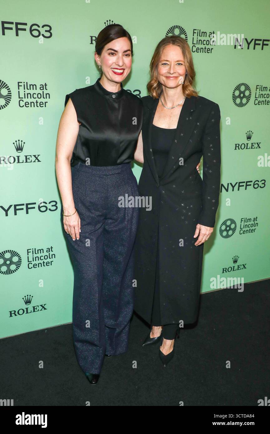 Director Rebecca Zlotowski, left, and actor Jodie Foster attend the ...