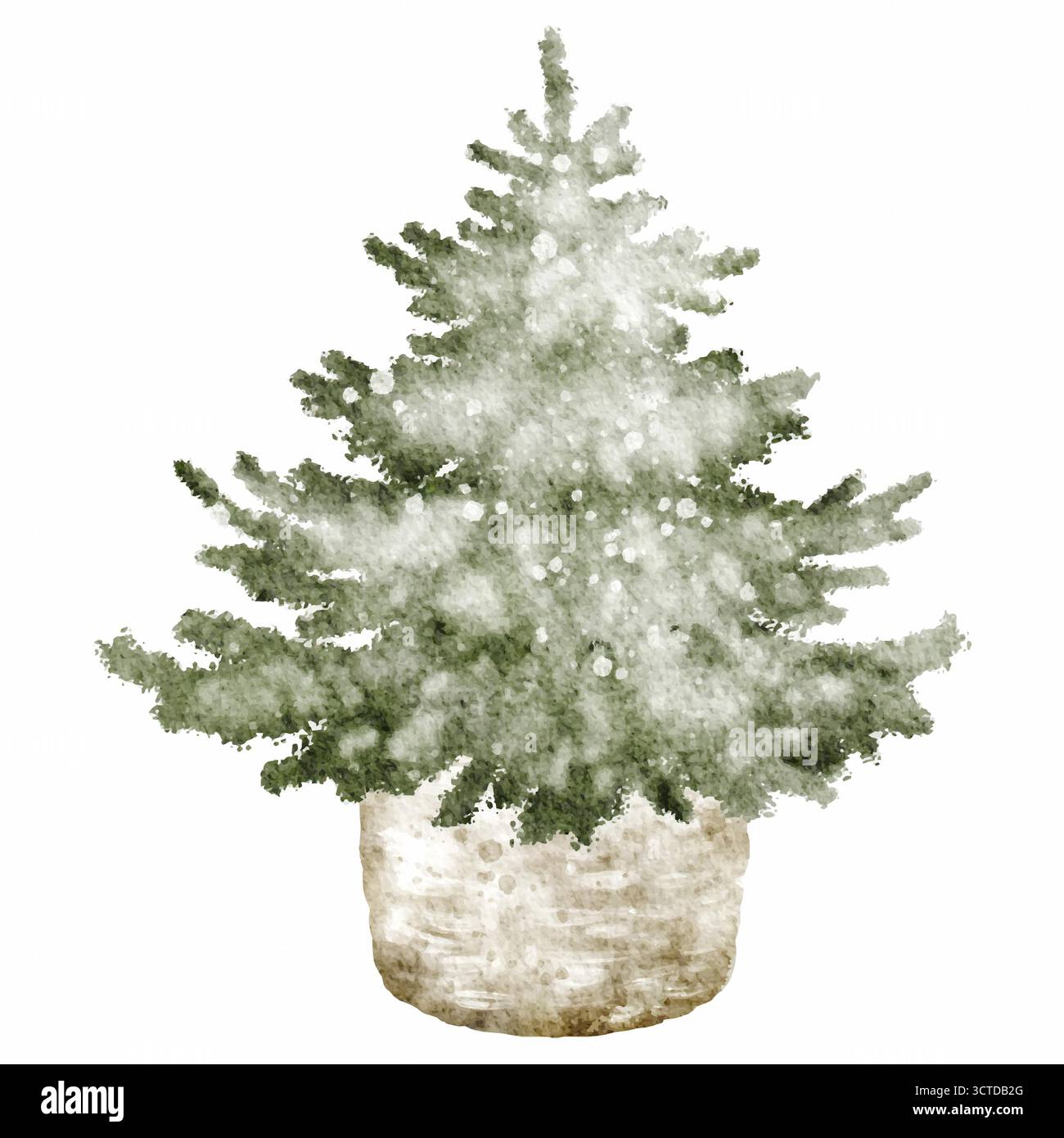 Watercolor holiday christmas clipart Stock Vector Images - Alamy