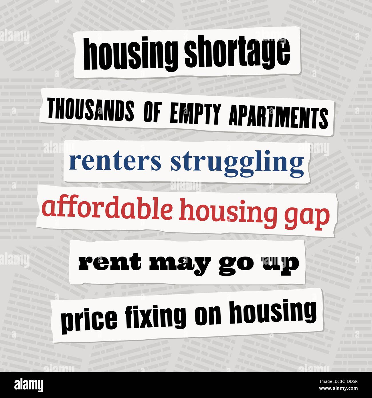 Social housing shortage Stock Vector Images - Alamy