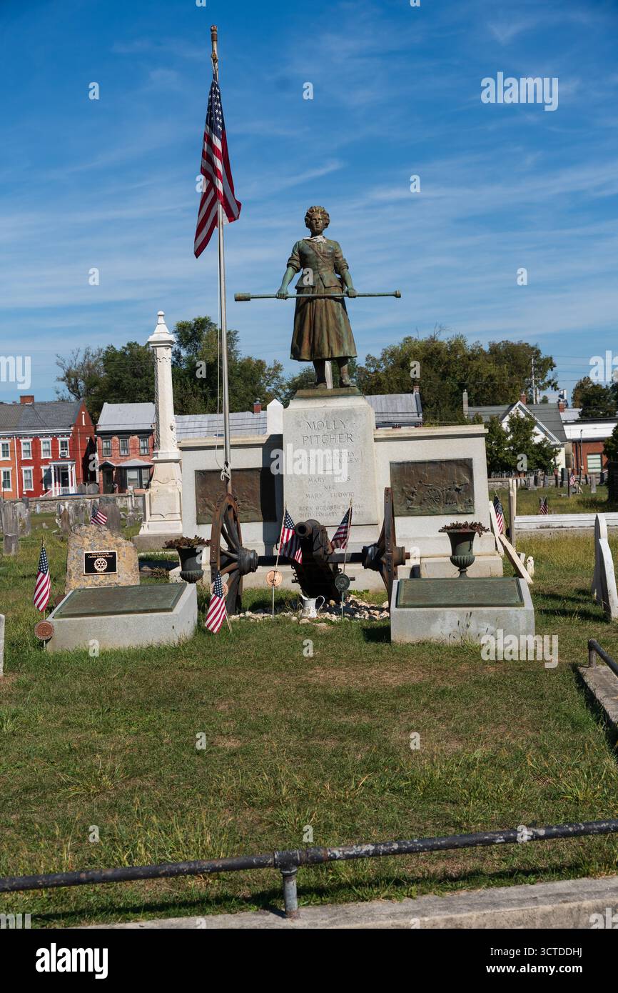 Carlisle, PA, USA – October 4, 2025: The grave of Molly McCauley ...