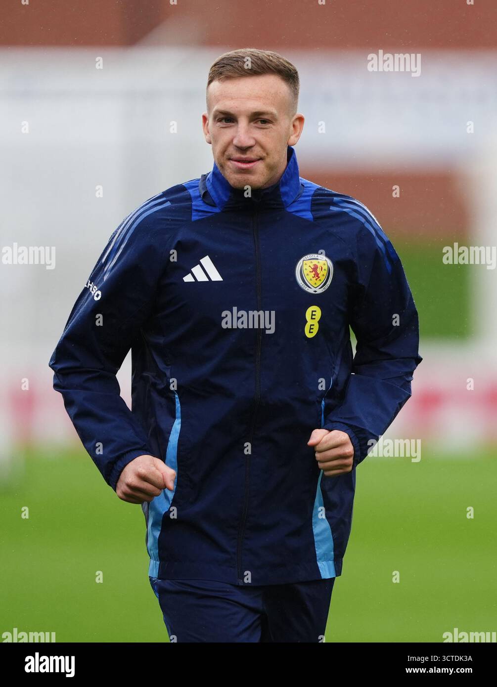 Scotland's Lewis Ferguson during a training session at Lesser Hampden ...