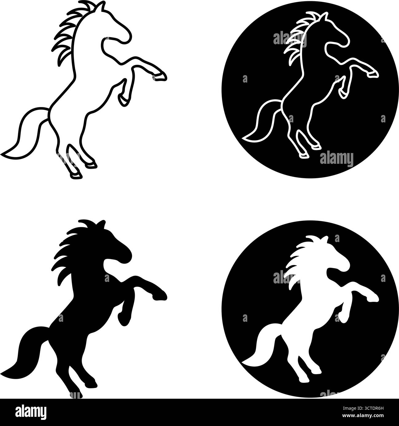 Pet black icons in Black and White Stock Photos & Images - Alamy