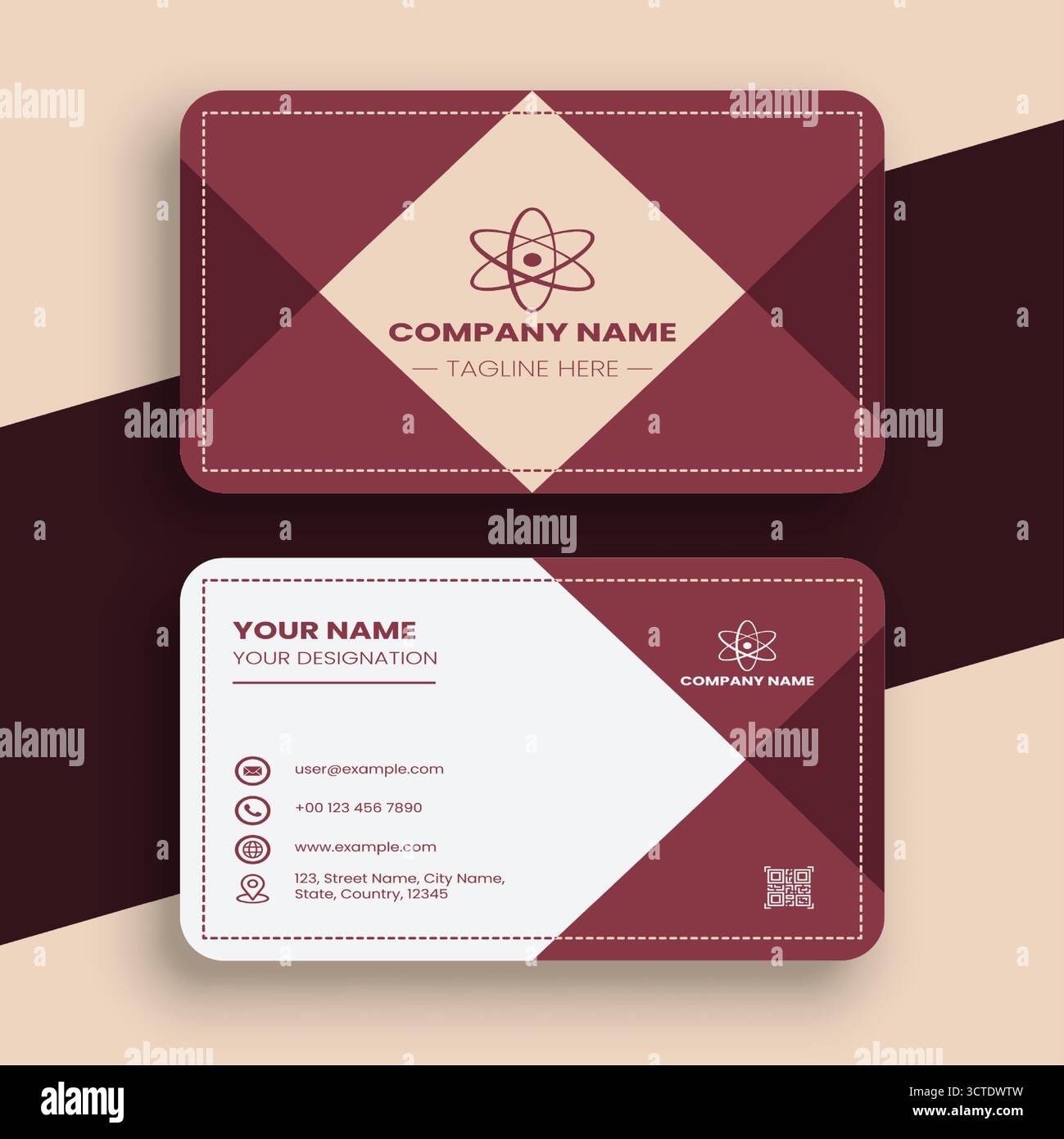 Burgundy card vector vectors Stock Vector Images - Alamy