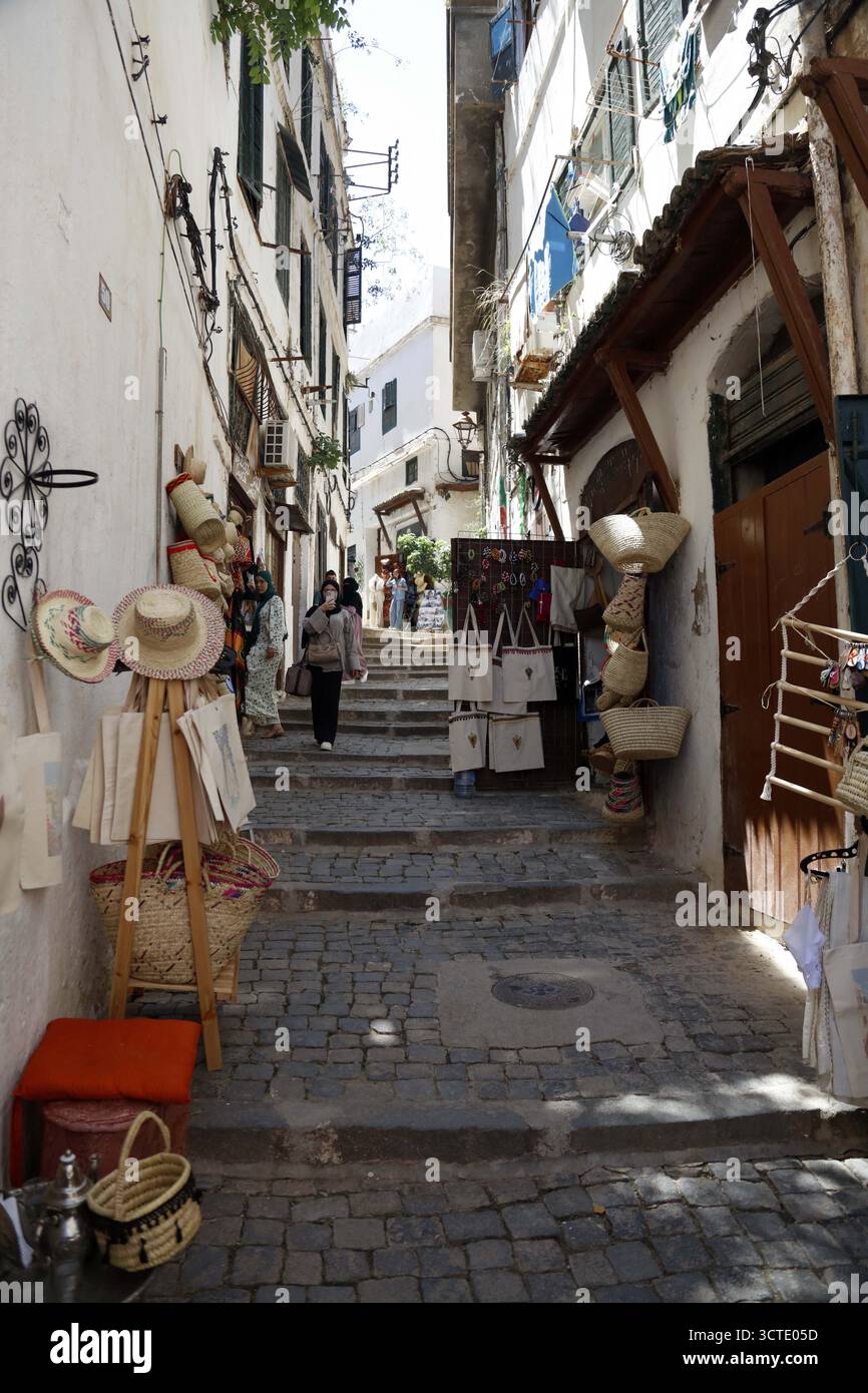 Alger, Algeria. 25th May, 2025. Photo taken on 25 May 2025, showing the old town of Algiers, the ...
