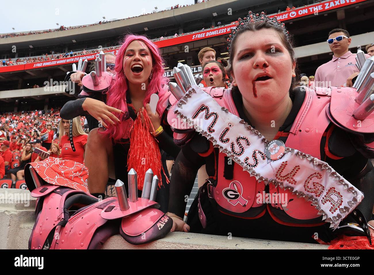 ATHENS, GA - OCTOBER 04: Members of the UGA Spike Squad during the ...