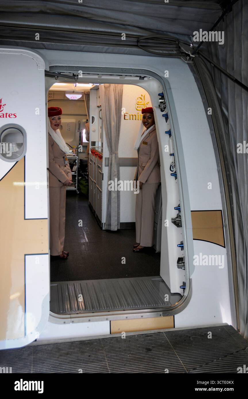 Stewardess standing on entrance hi-res stock photography and images - Alamy