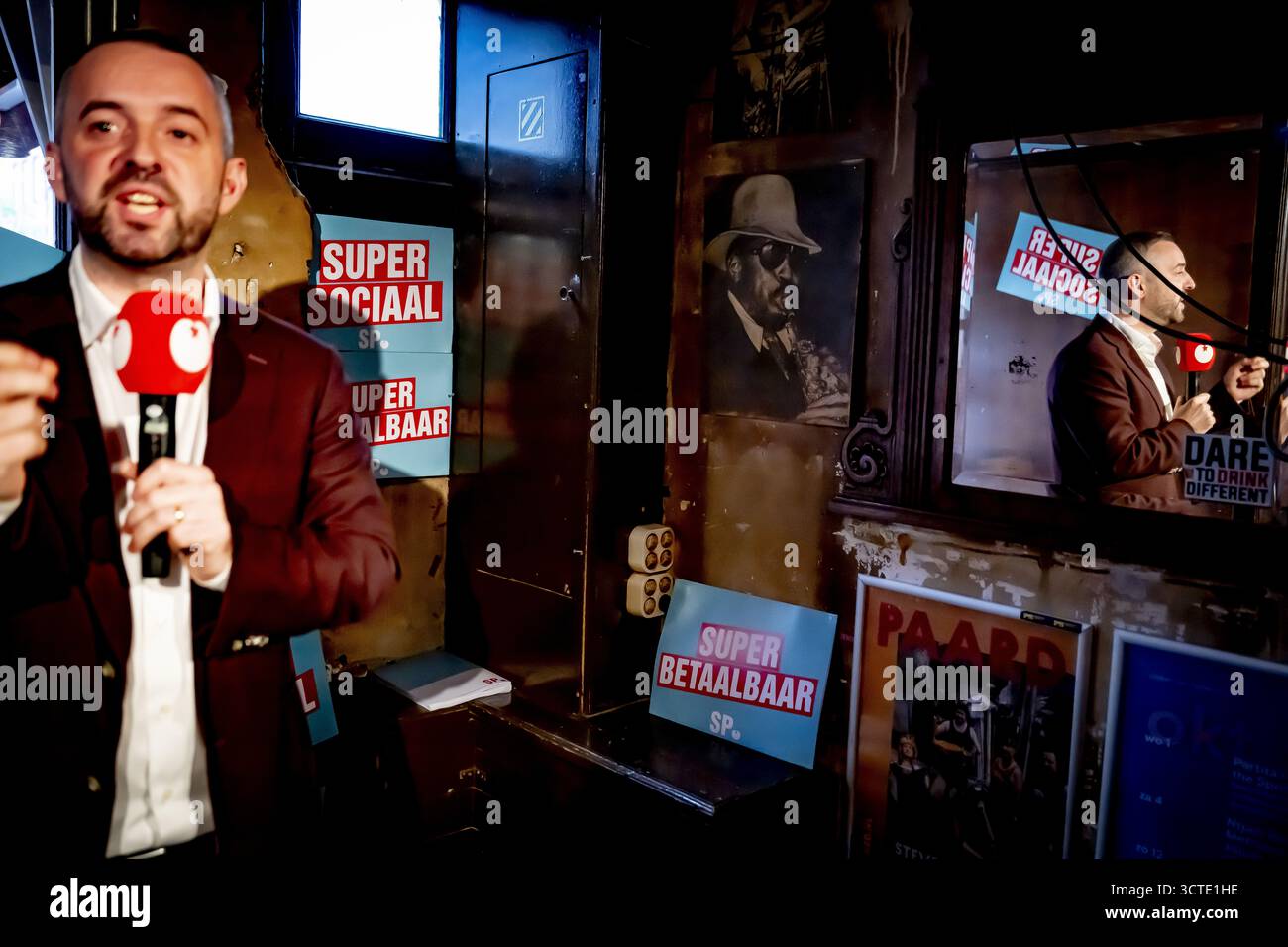 THE HAGUE – SP leader Jimmy Dijk will give a speech during the campaign ...