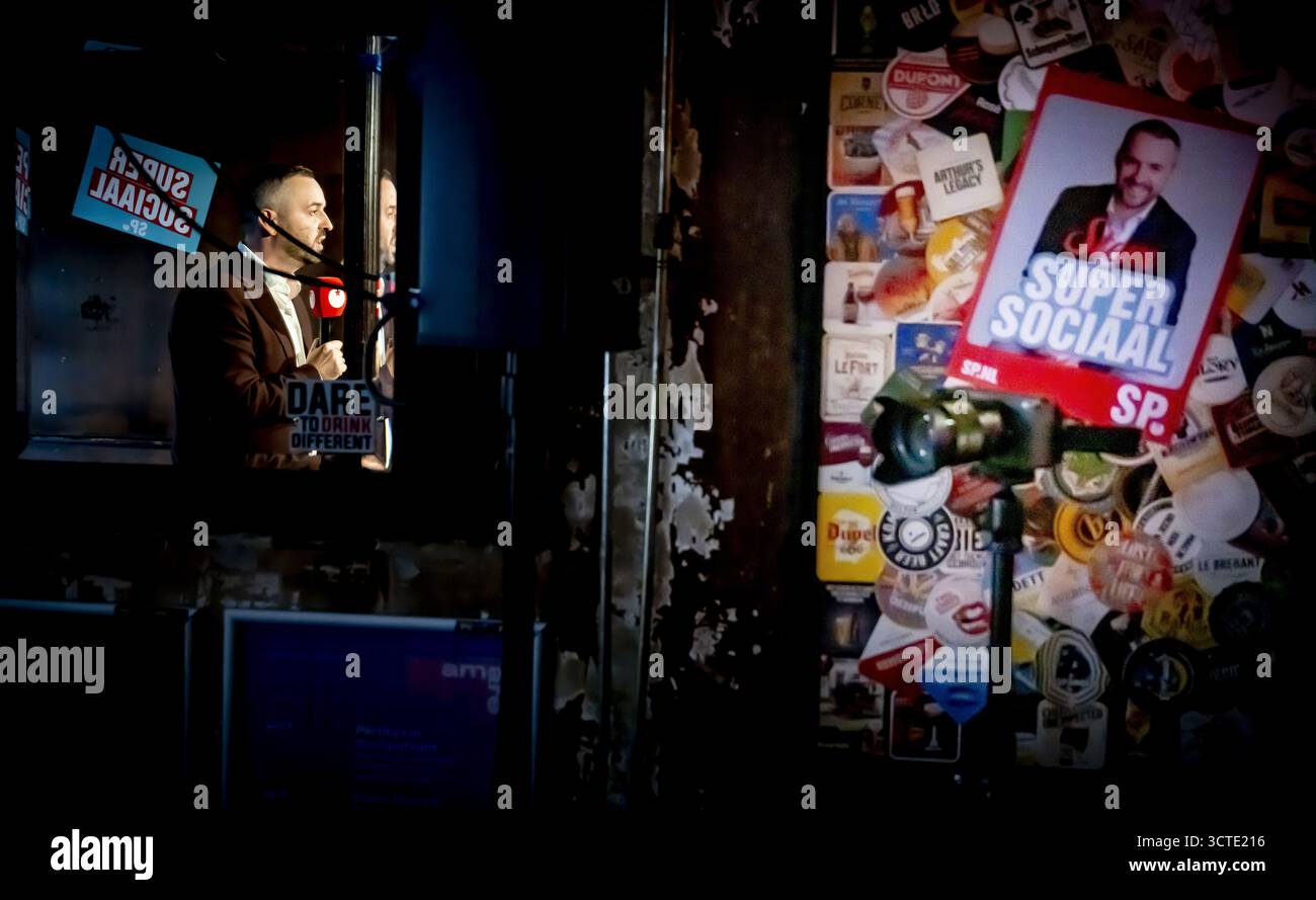 THE HAGUE – SP leader Jimmy Dijk will give a speech during the campaign ...