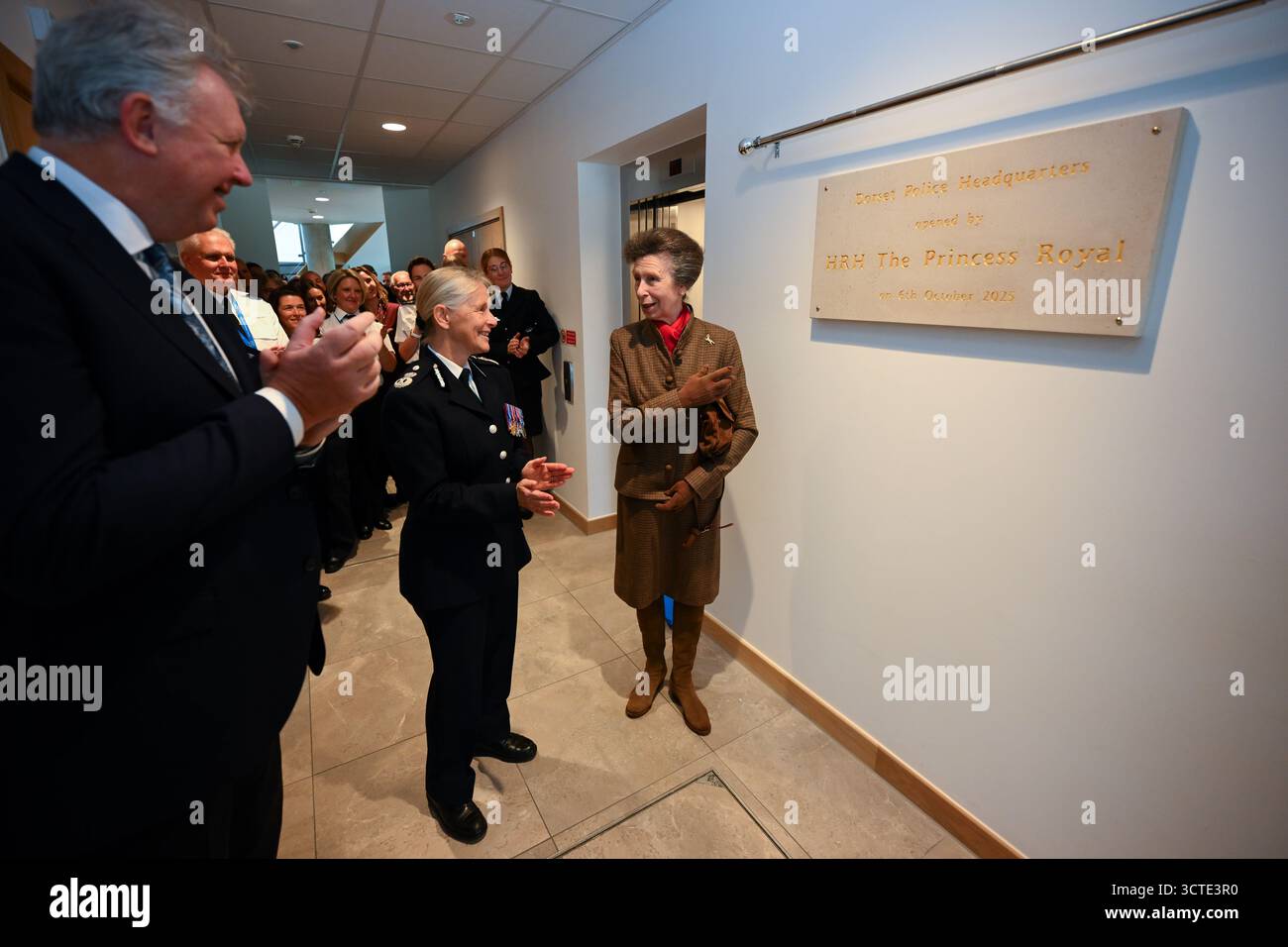 WINFRITH NEWBURGH, UK. 6th Oct, 2025. The Princess Royal, Princess Anne ...