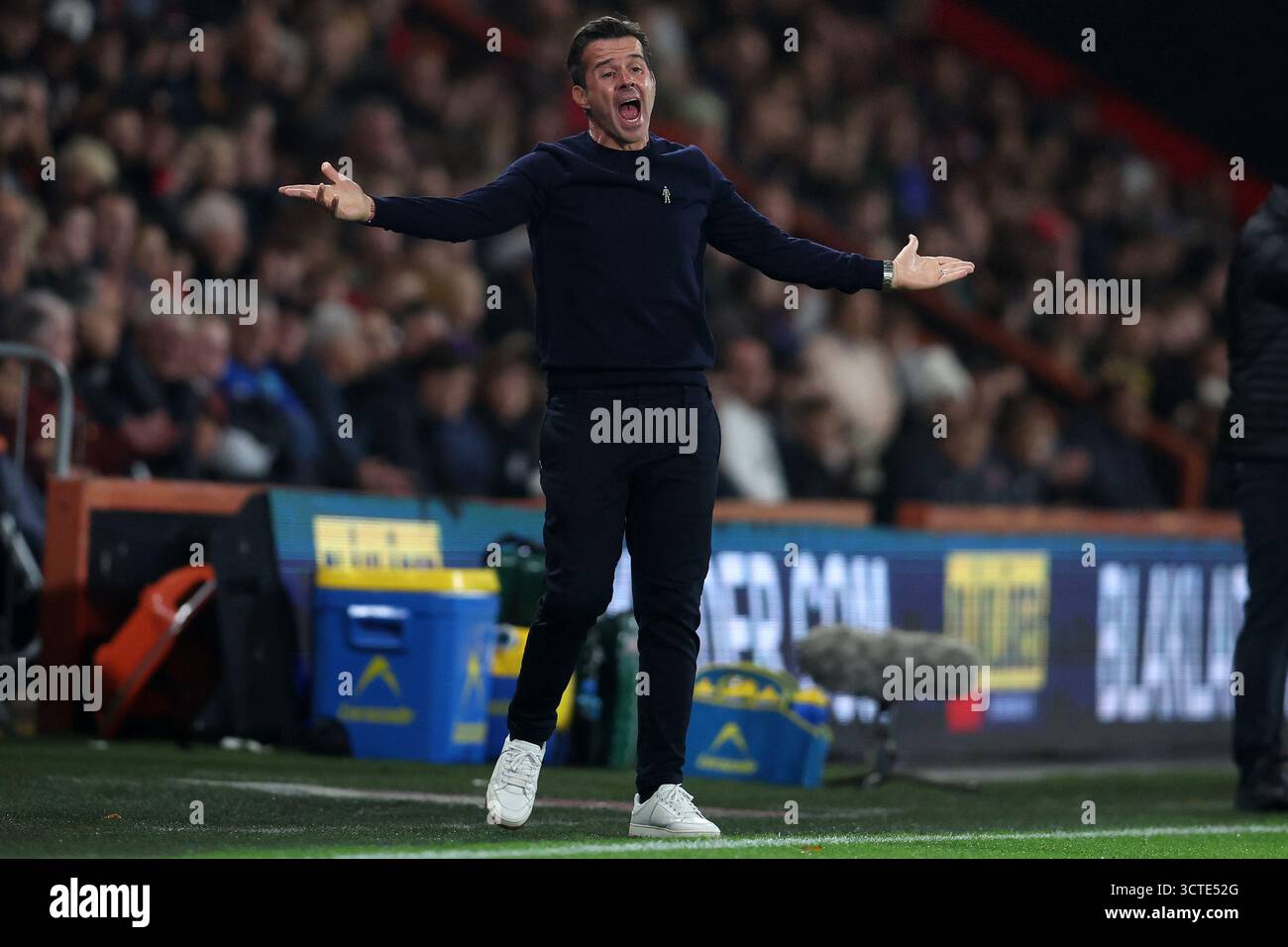 Bournemouth, England, 3rd October 2025. Marco Silva, Manager of Fulham ...