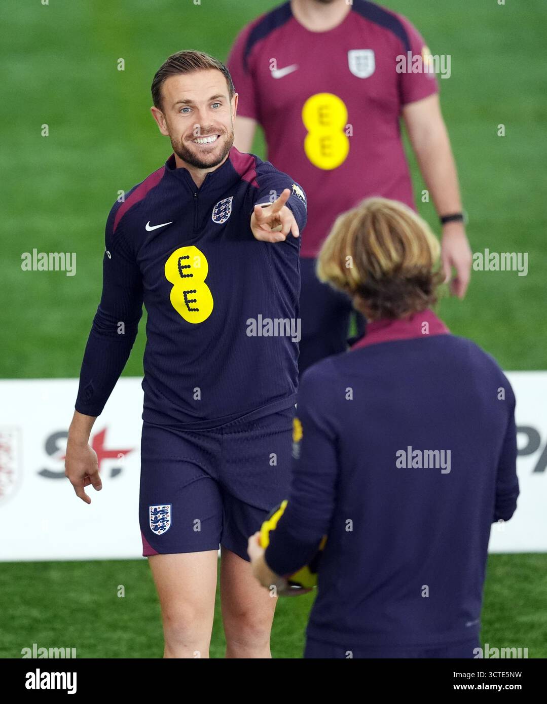 England's Jordan Henderson during a training session at St George's Park, Burton upon Trent ...