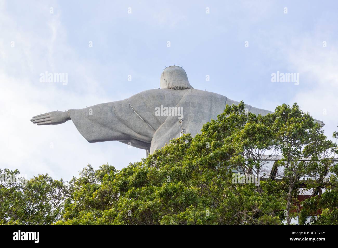 Christ the Redeemer in Rio de Janeiro, Brazil - July 20, 2025: details ...
