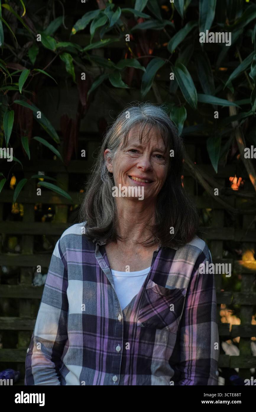 Mary E. Brunkow poses for a portrait after winning a Nobel Prize in medicine for part of her ...