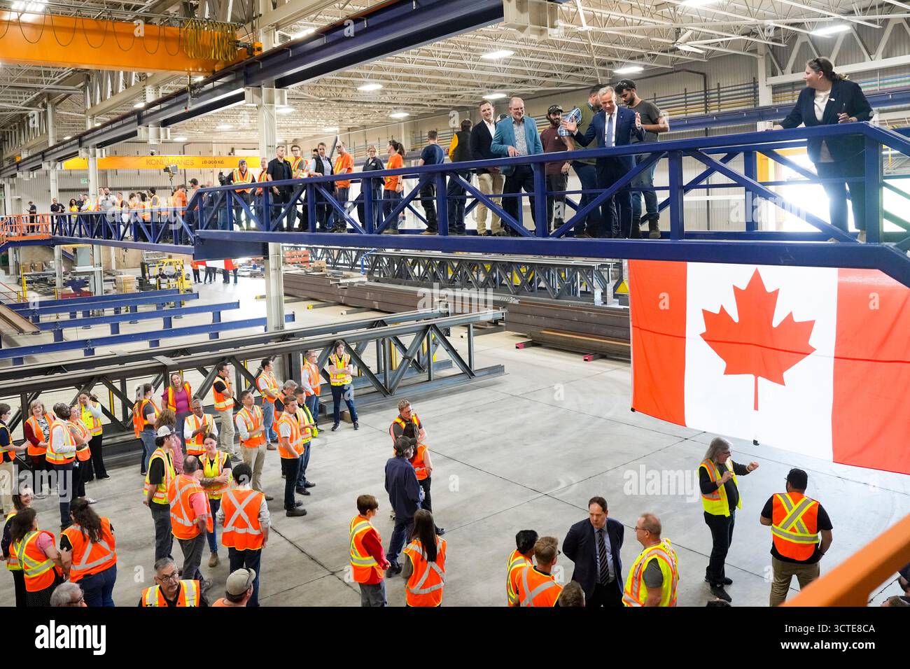 Prime Minister Mark Carney greets workers at Walters Group Steel ...