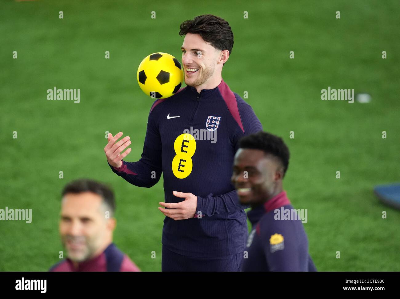 England's Declan Rice during a training session at St George's Park ...