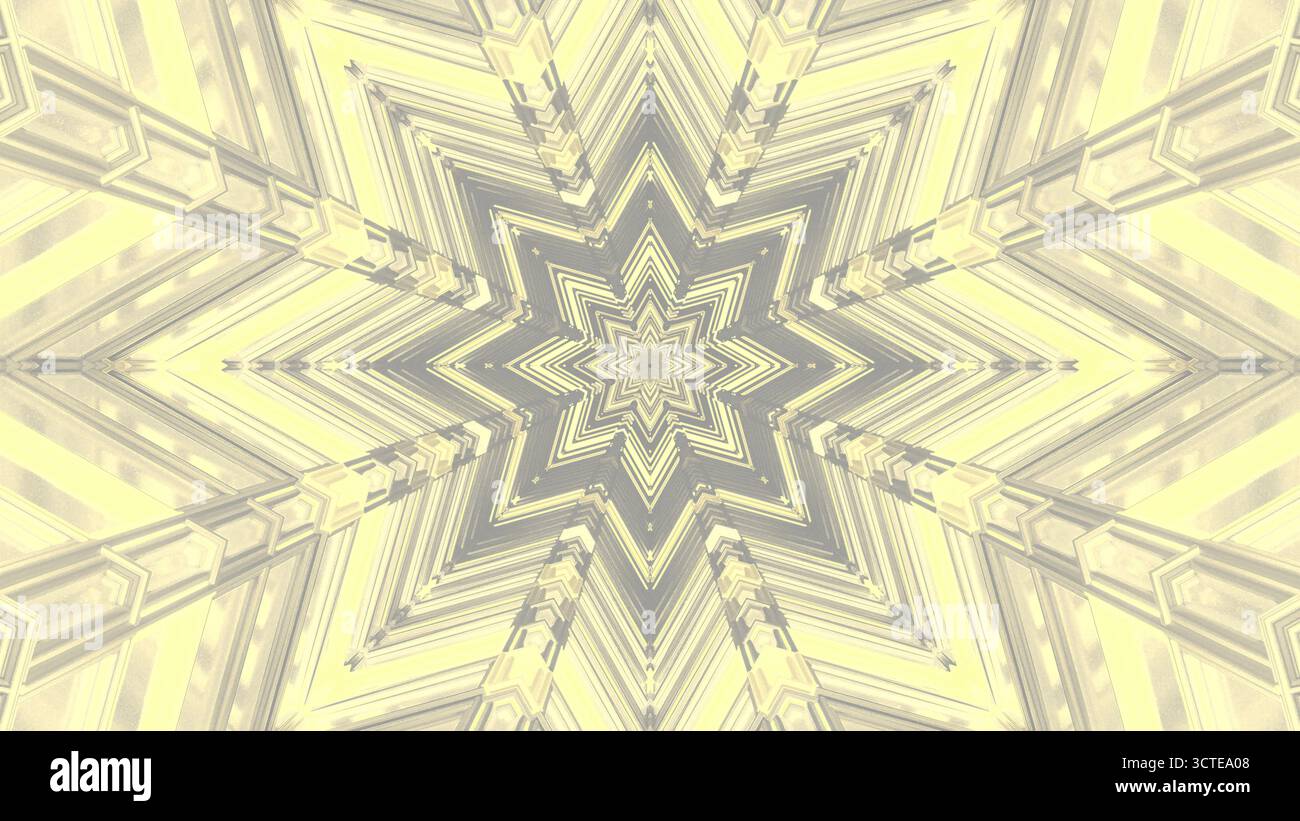 This captivating star pattern features sharp lines and layered ...
