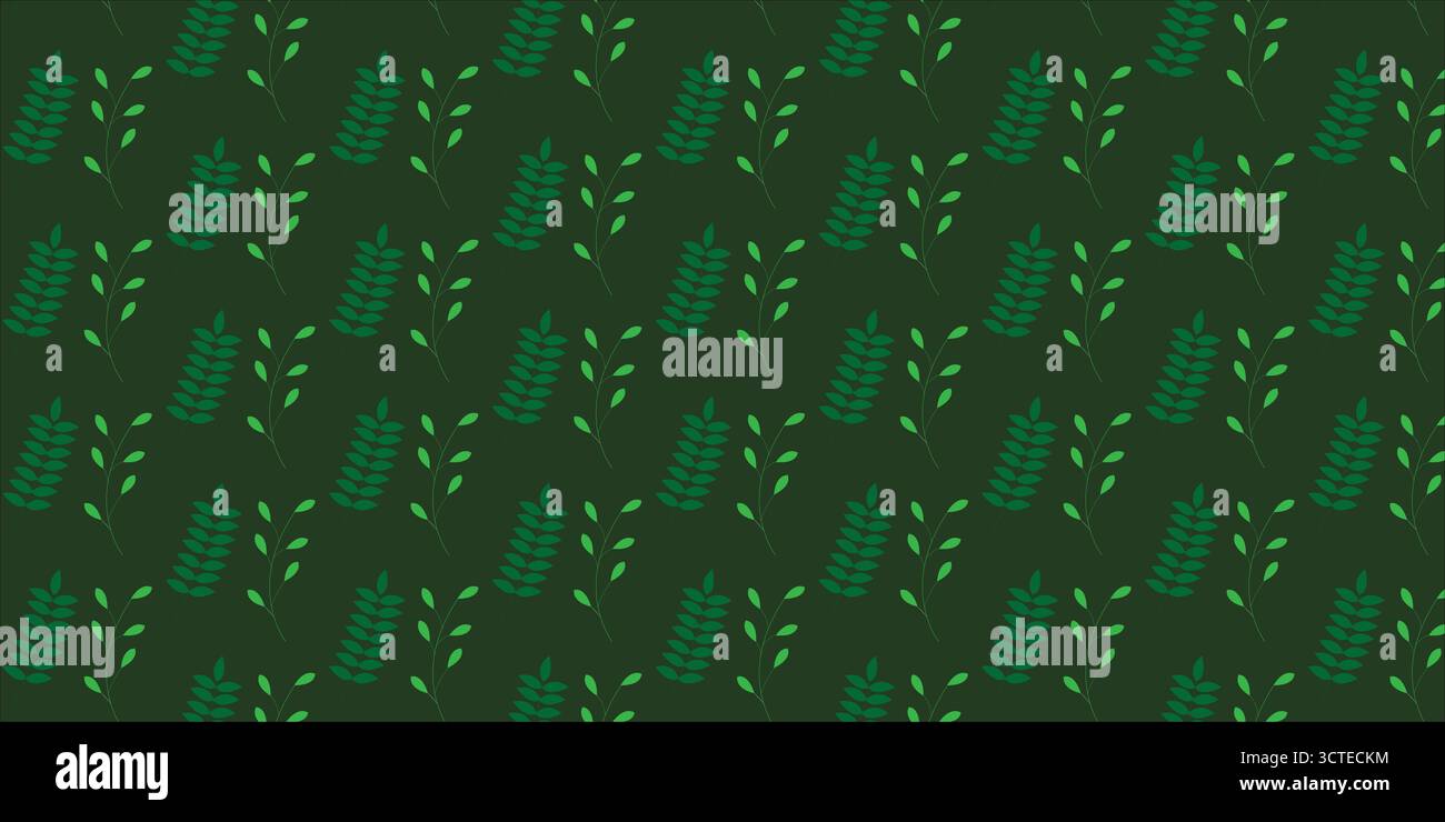 Green Leaf Pattern for Nature, Eco, and Botanical Backgrounds Stock ...