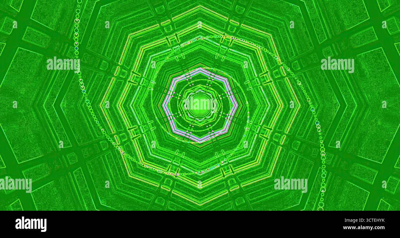 A striking geometric design displays an intricate pattern of shapes in ...