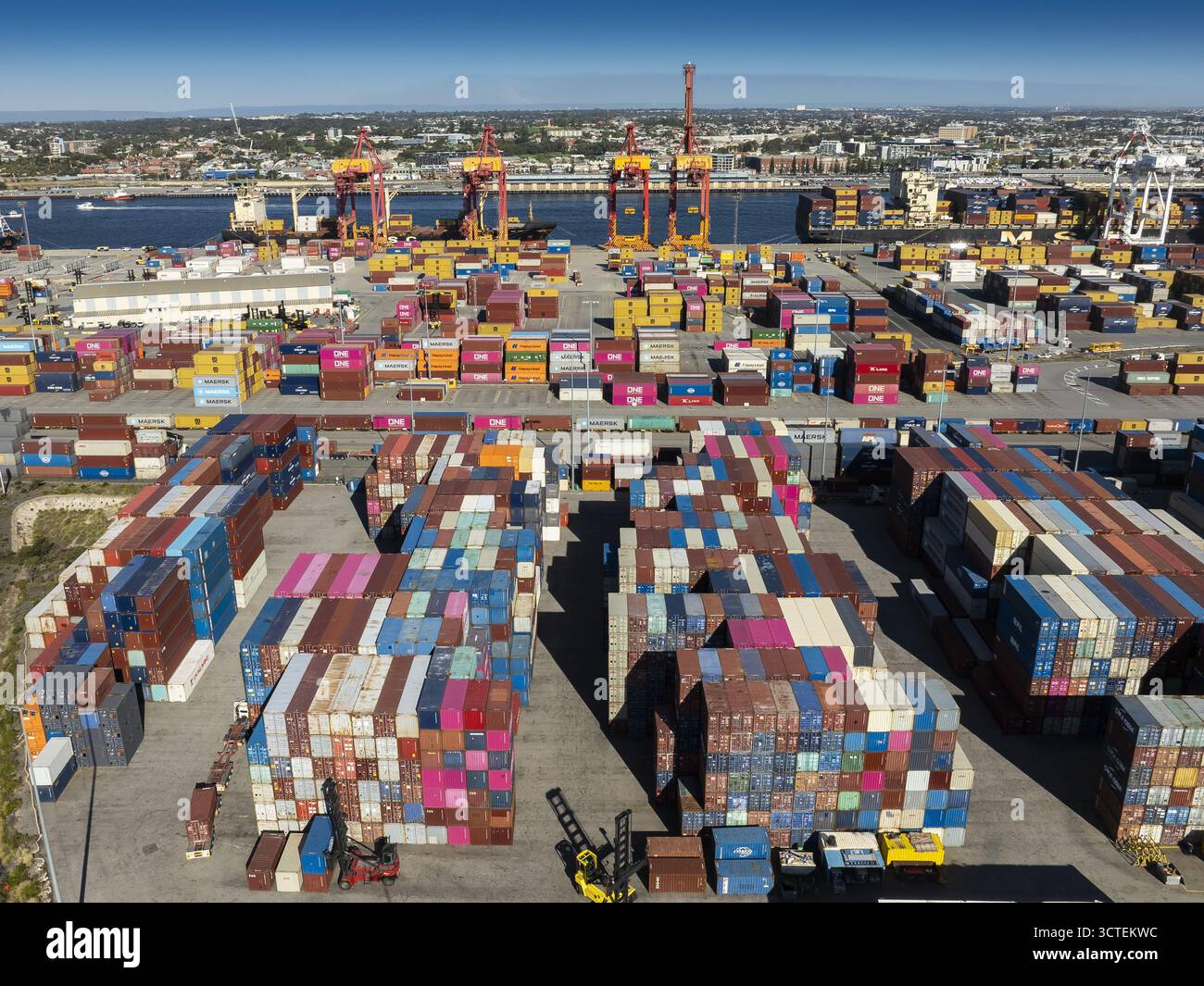 Fremantle, Australia - 02 October 2025: Aerial view of a vibrant ...