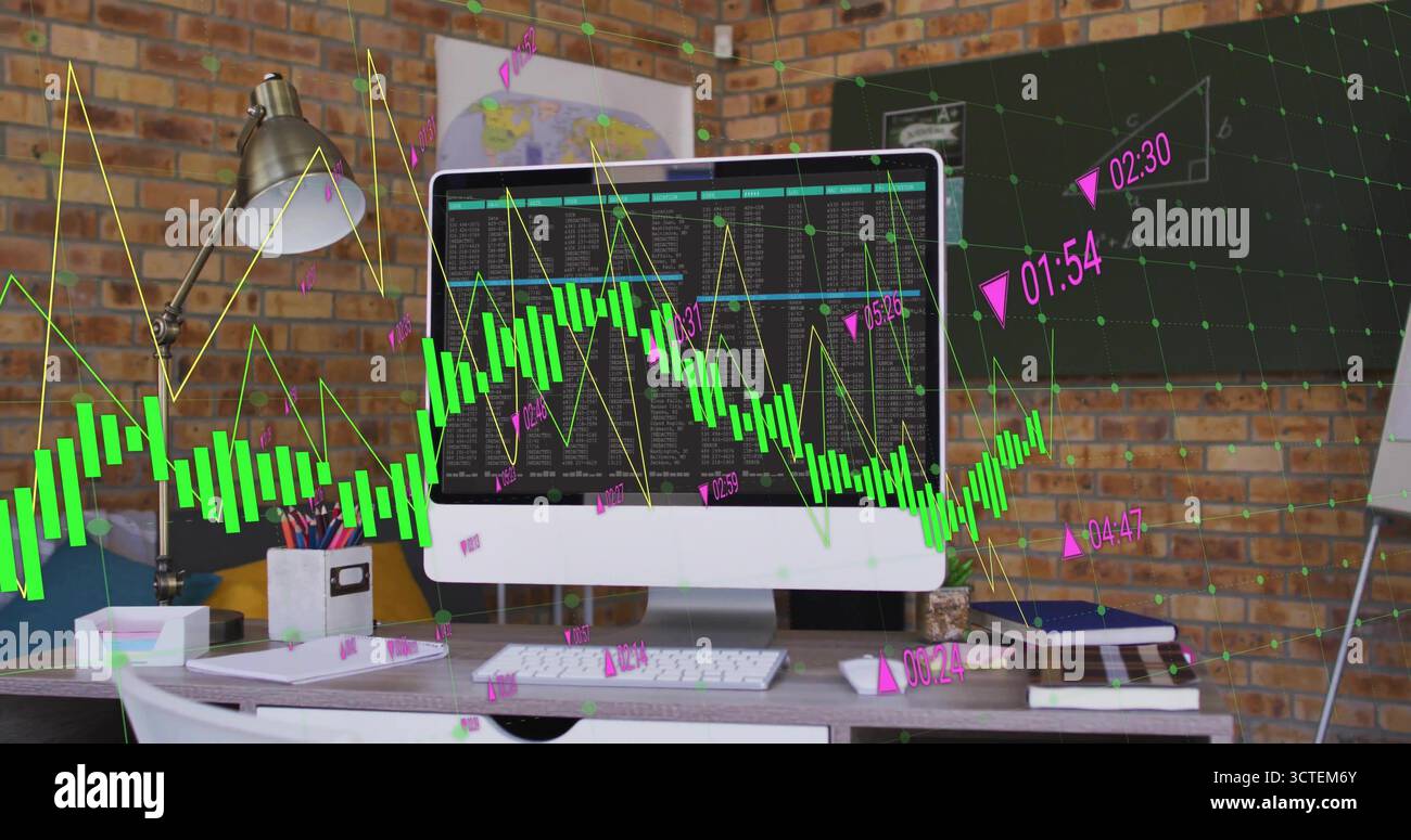 Flat style candlestick chart hi-res stock photography and images - Alamy