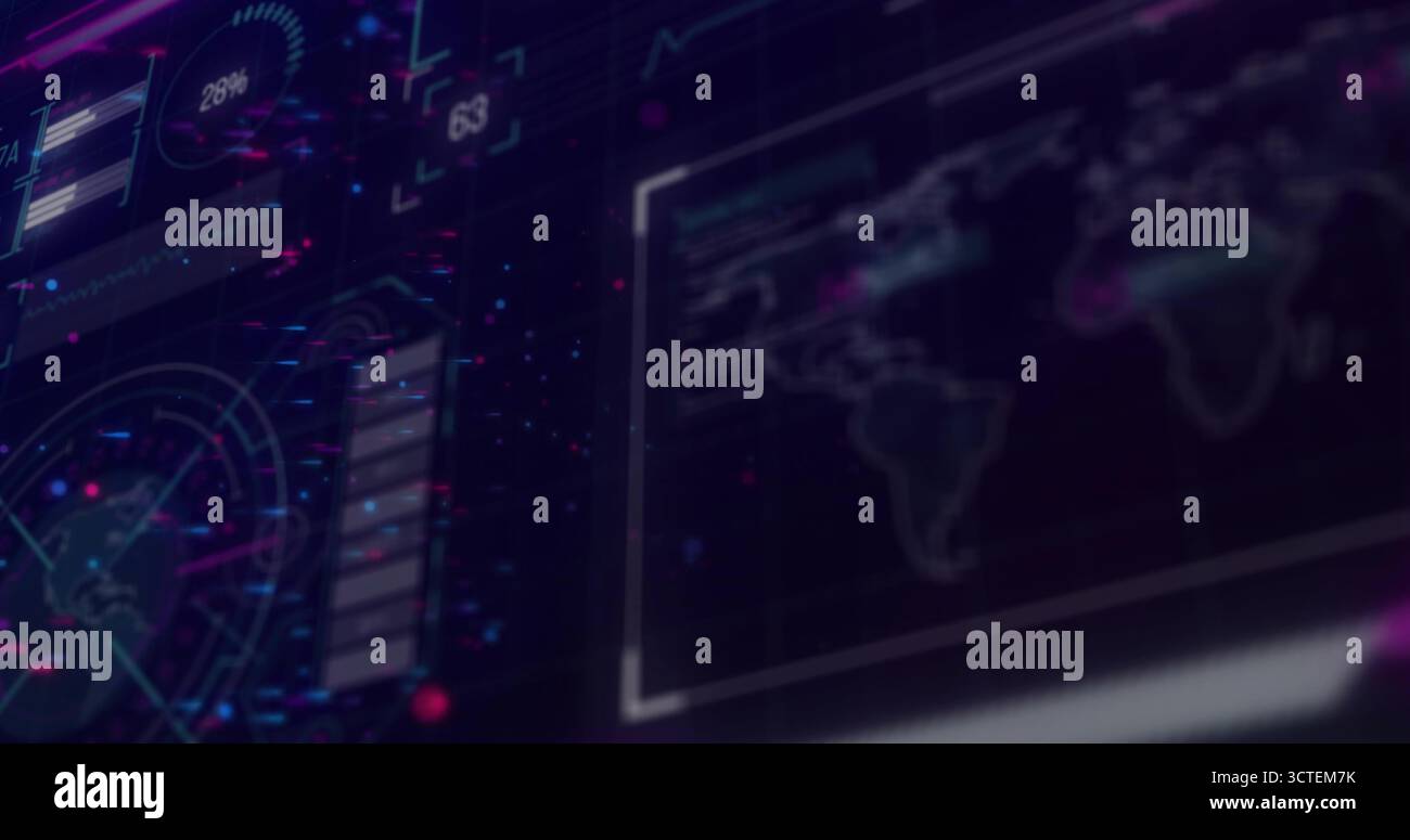 Blue circular radial percentage hi-res stock photography and images - Alamy