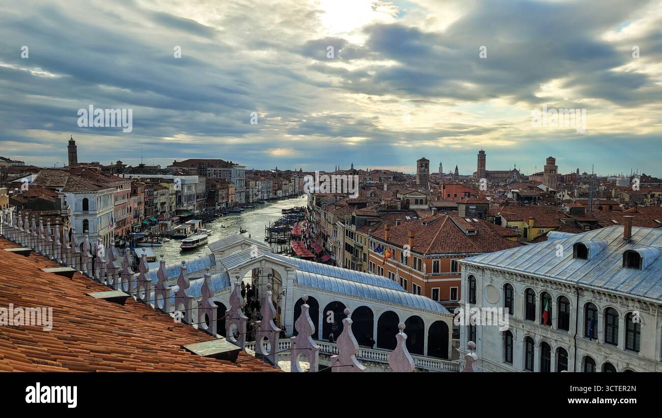 breathtaking panoramic view of Venice, Italy, showcasing the iconic ...