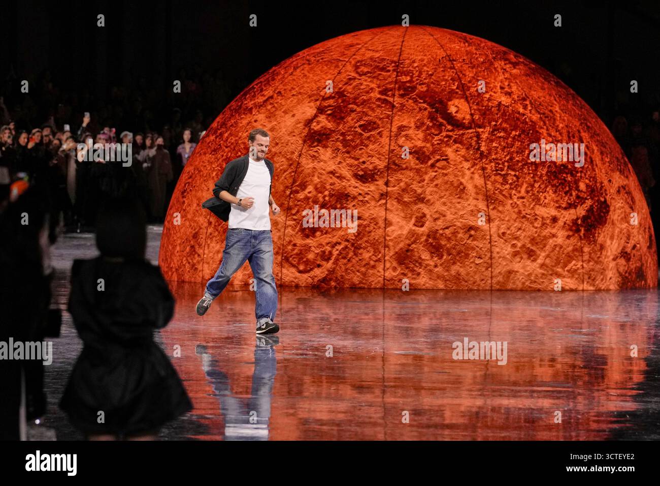 Designer Matthieu Blazy accepts applause after the Chanel Spring/Summer ...