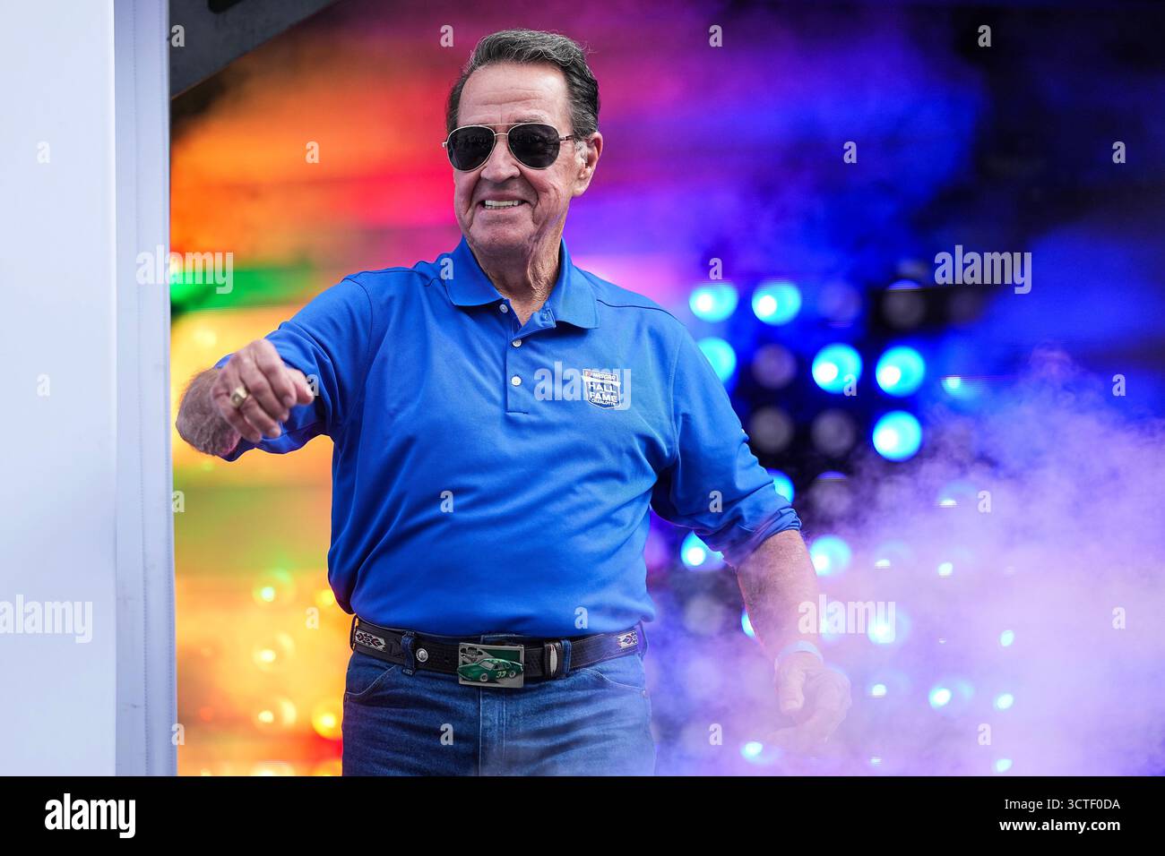 Former driver Harry Gant is introduced to fans as an inductee into the ...