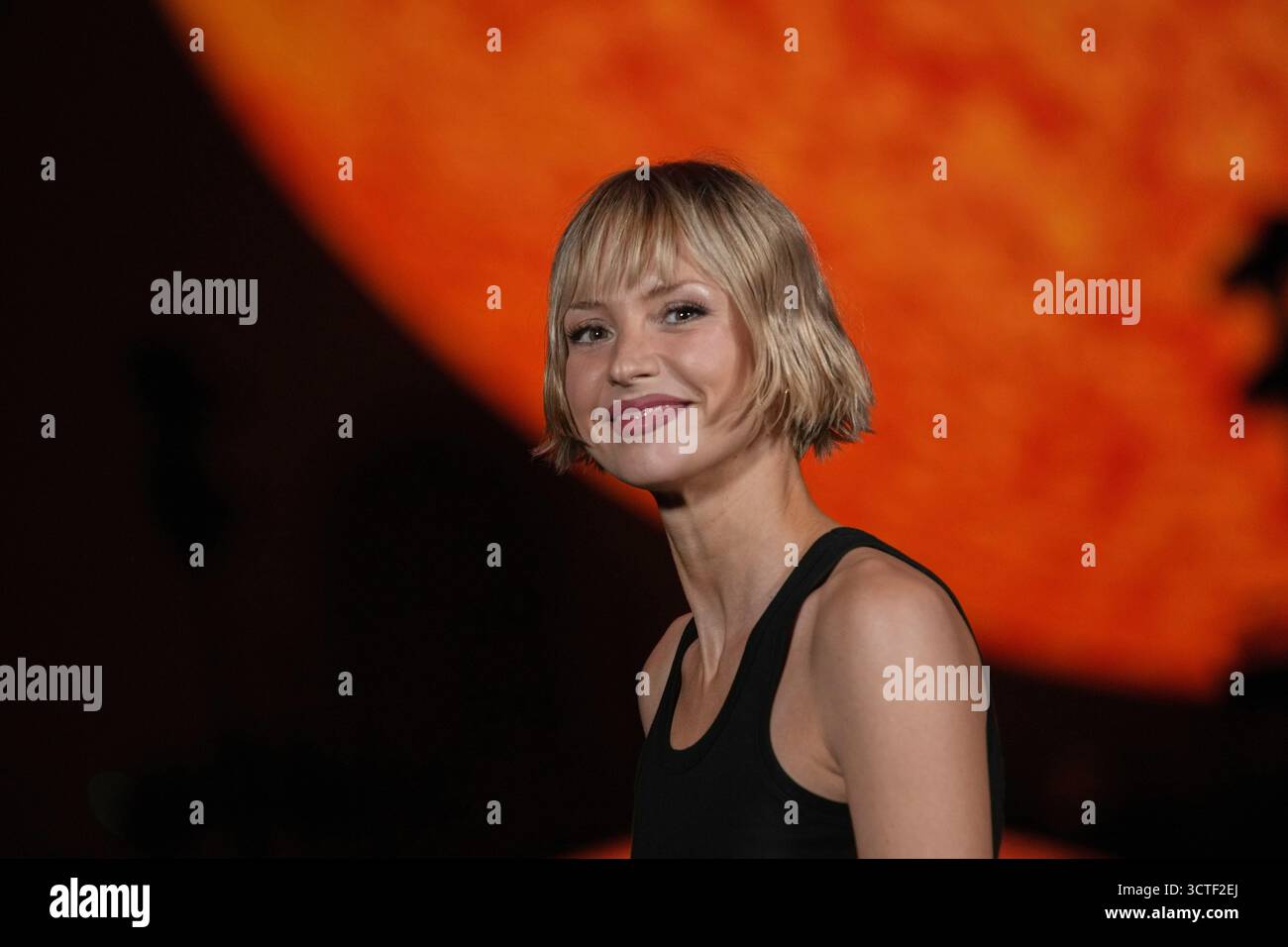 Angele poses for photographers upon arrival at the Chanel Spring/Summer ...