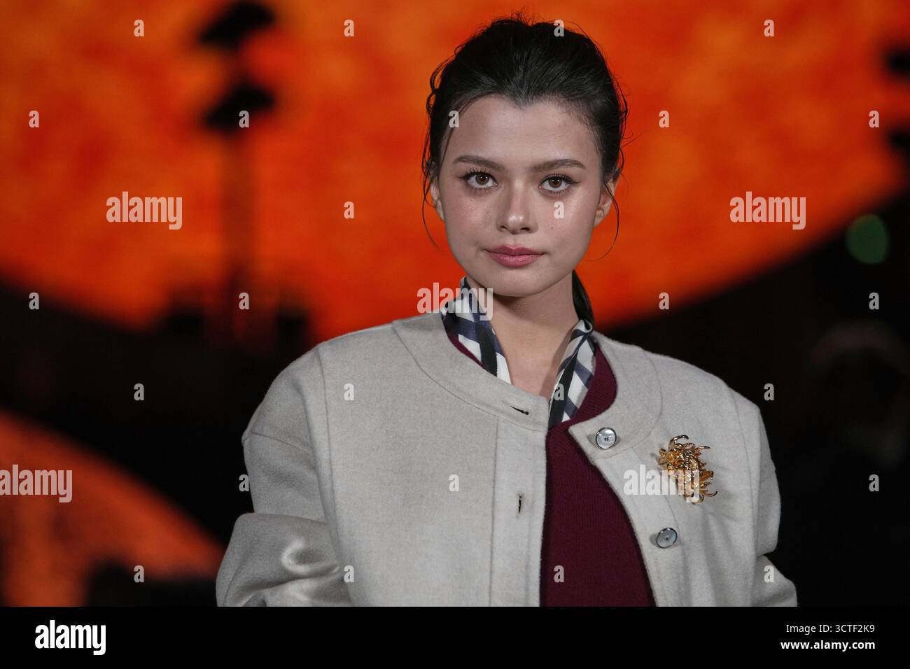 Rebecca Patricia Armstrong poses for photographers upon arrival at the ...