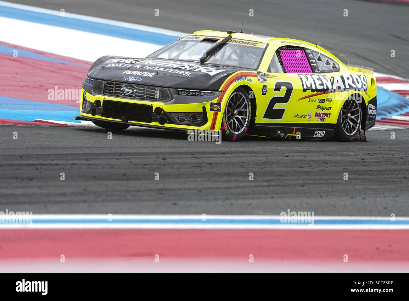 Austin Cindric (2) steers into Turn 4 during a NASCAR Cup Series auto ...