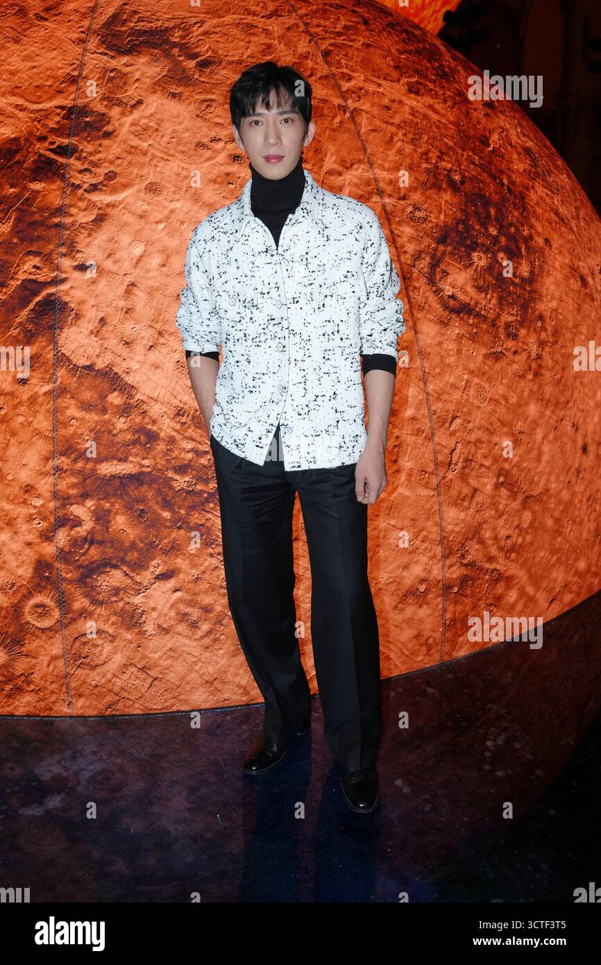Jing Boran poses for photographers upon arrival at the Chanel Spring ...