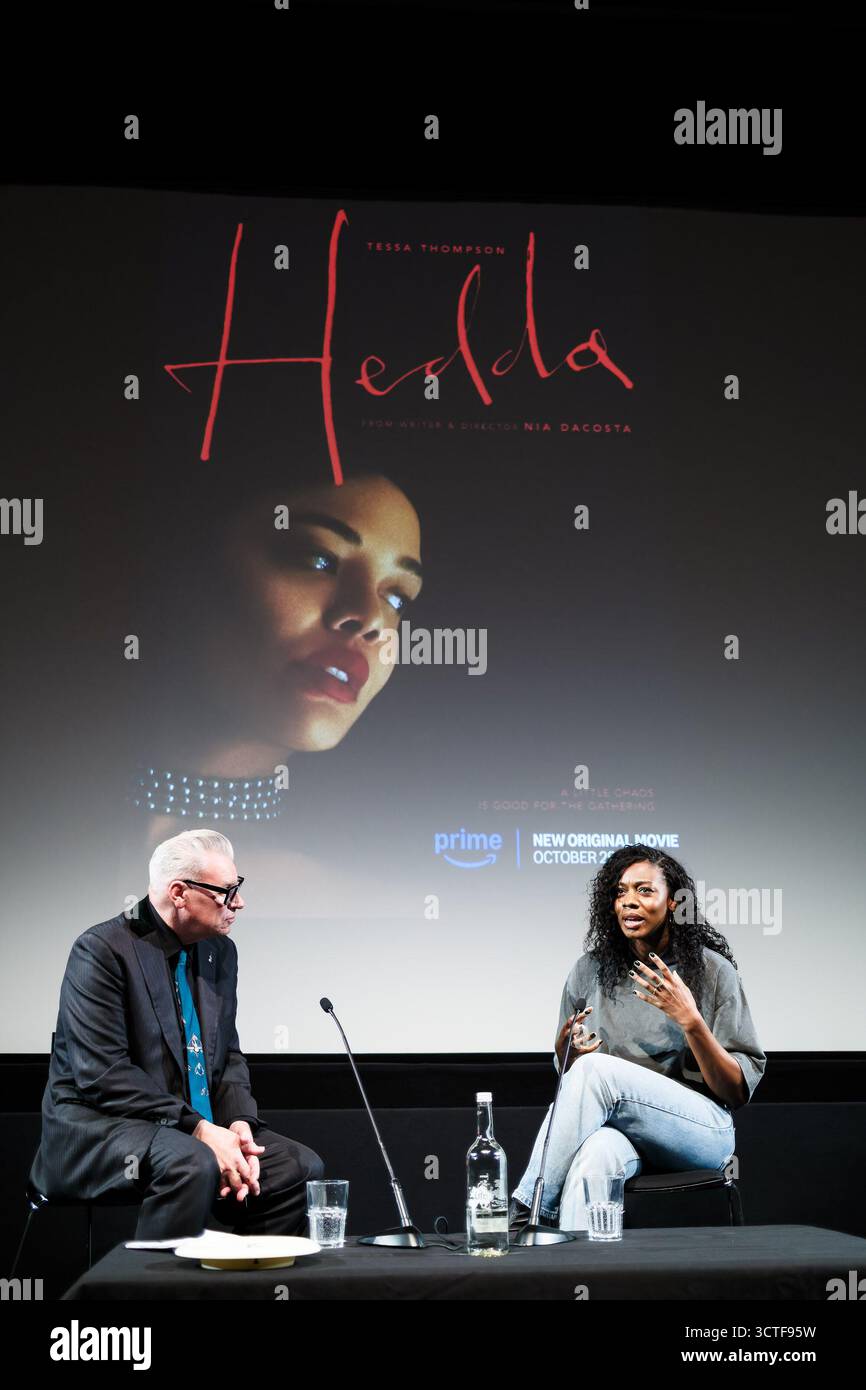 London, UK. 6th Oct, 2025. Mark Kermode and Nia DaCosta on stage at ...