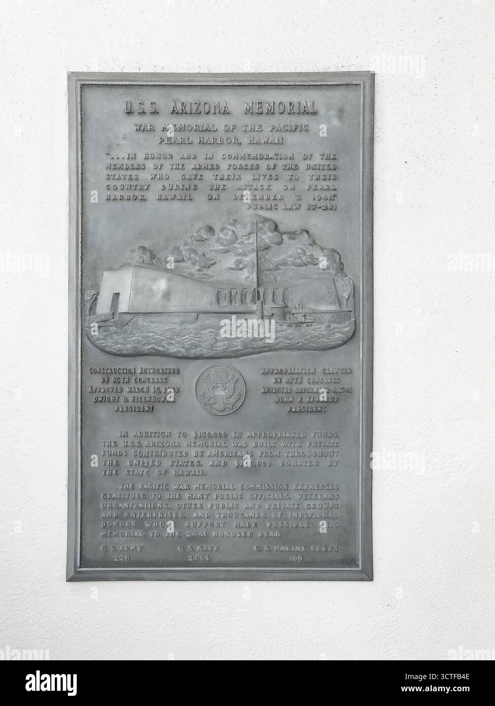 Oahu, Hawaii, USA. - July 11, 2025: Pearl Harbor. USS Arizona Memorial ...