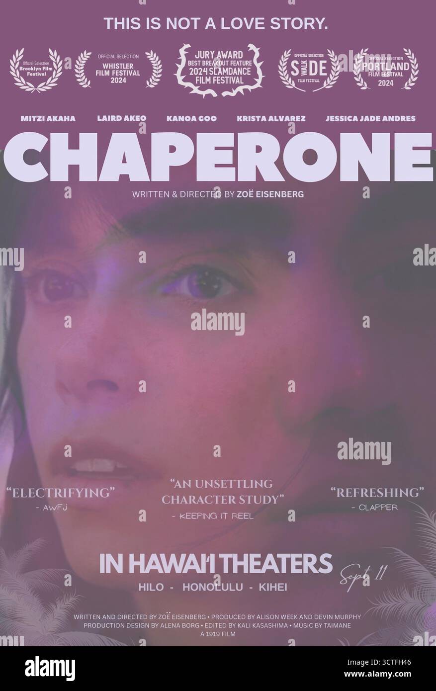 CHAPERONE, poster, Mitzi Akaha, 2024. © 1919 Films / Courtesy Everett ...