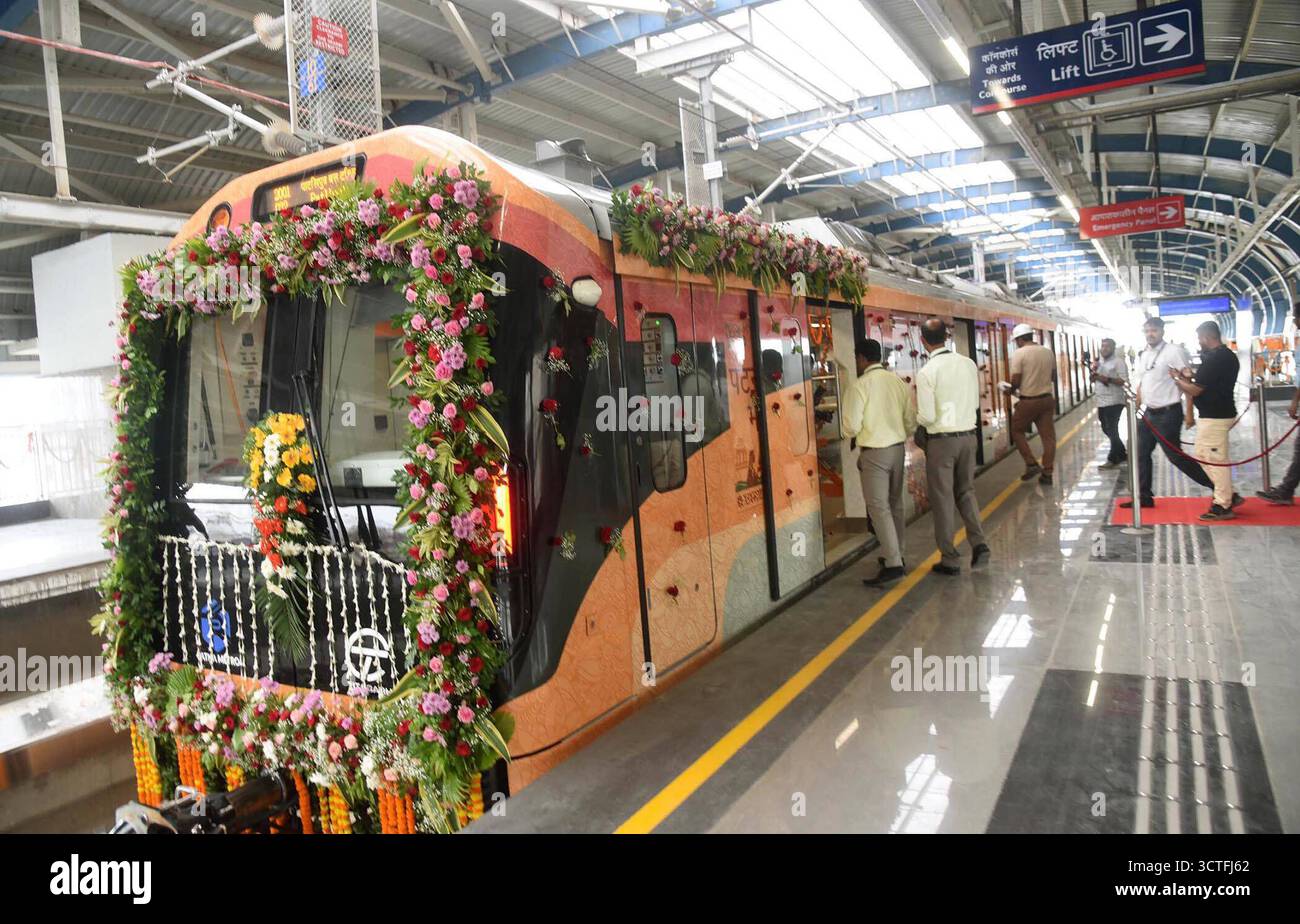 PATNA, INDIA - OCTOBER 6: A view of Patna Metro Rail Service during it ...