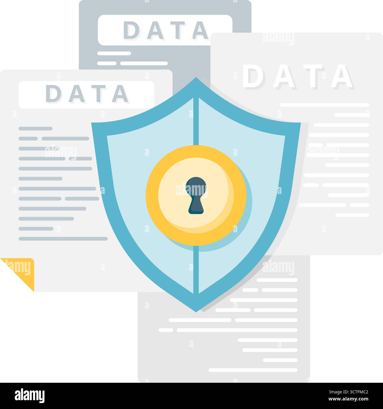 Protection data Stock Vector Images - Alamy