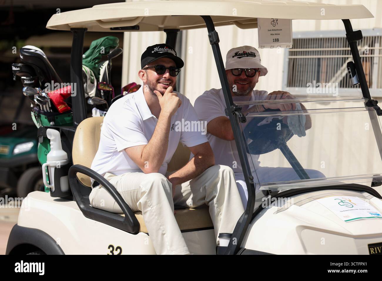 Mike Weiss, left, and Josh Rittenhouse attend the 25th Emmys Golf ...