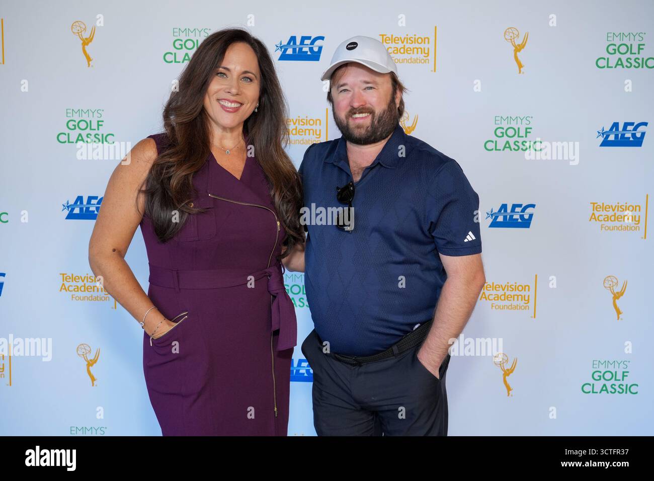 Anna Vasquez, left, and Haley Joel Osment attend the 25th Emmys Golf ...