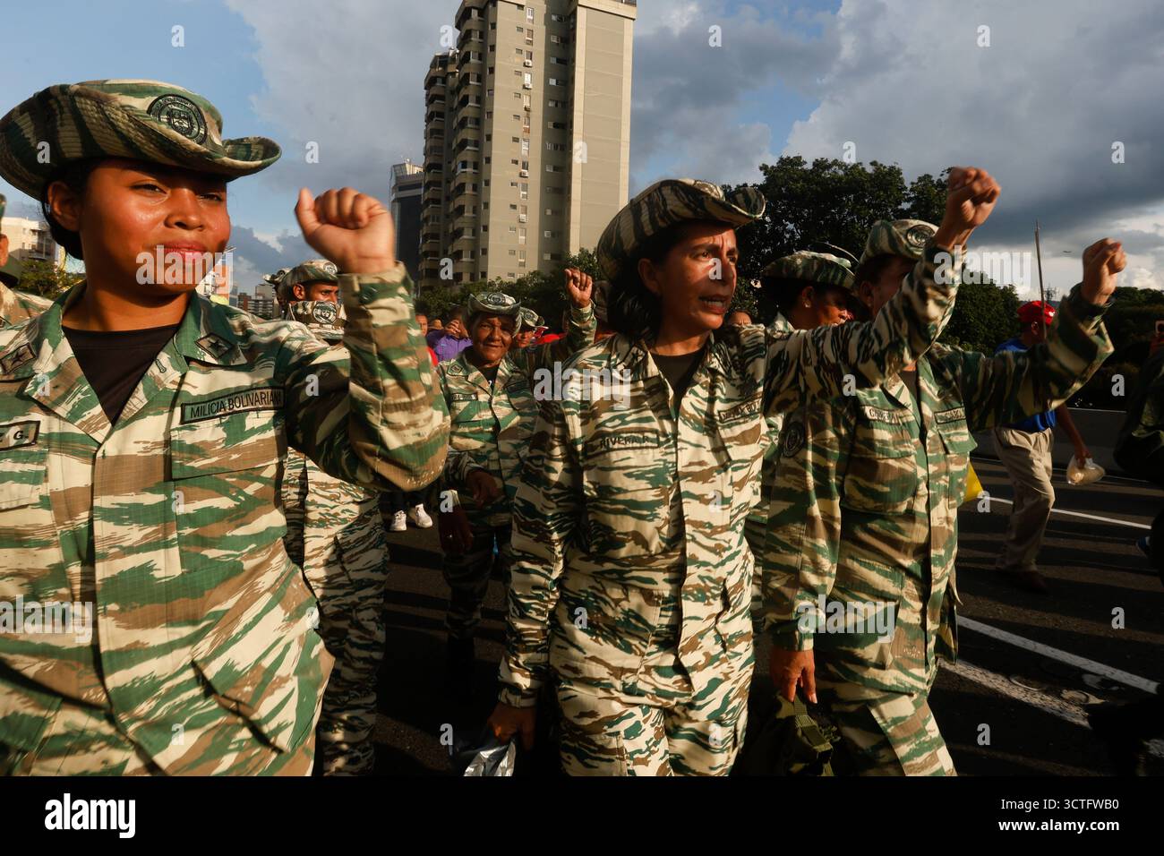 Caracas, Venezuela. 06th Oct, 2025. Members of the Civil Militia during ...