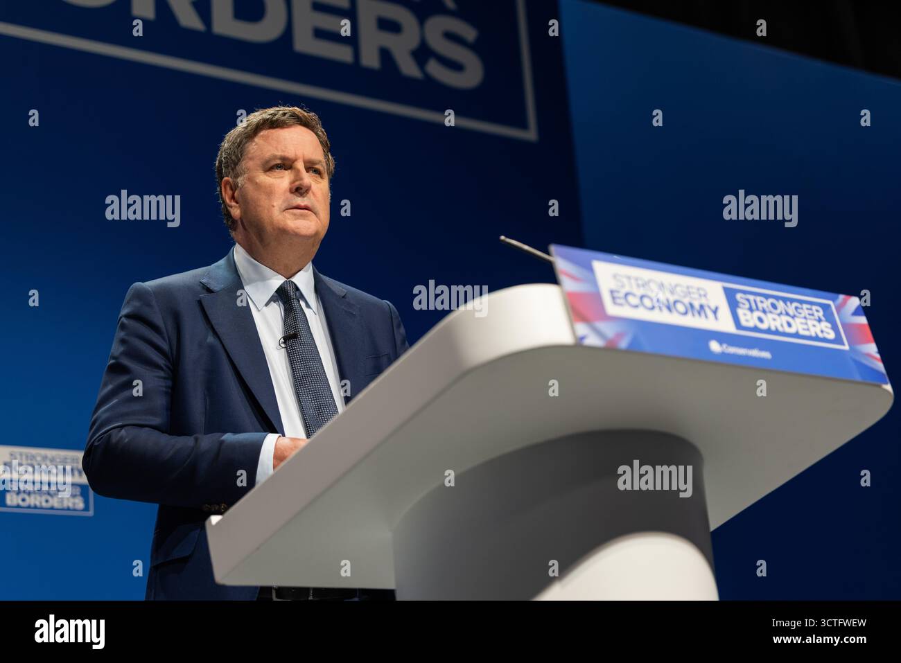 Manchester, UK. 06 OCT, 2025. Sir Mel Stride, Shadow Chancellor of the ...