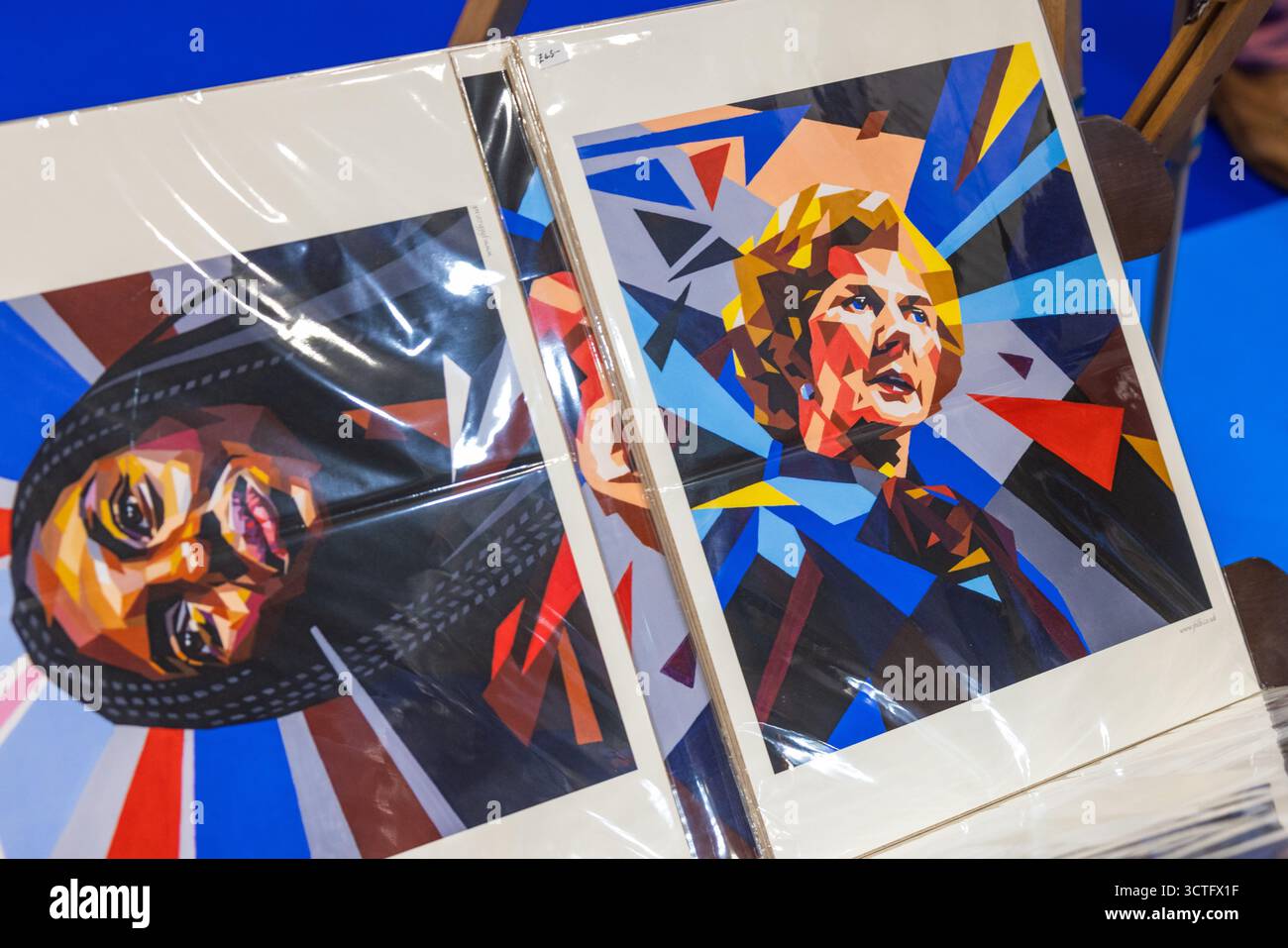 Manchester, UK. 06 OCT, 2025. Margaret Thatcher and Kemi Badenoch art ...