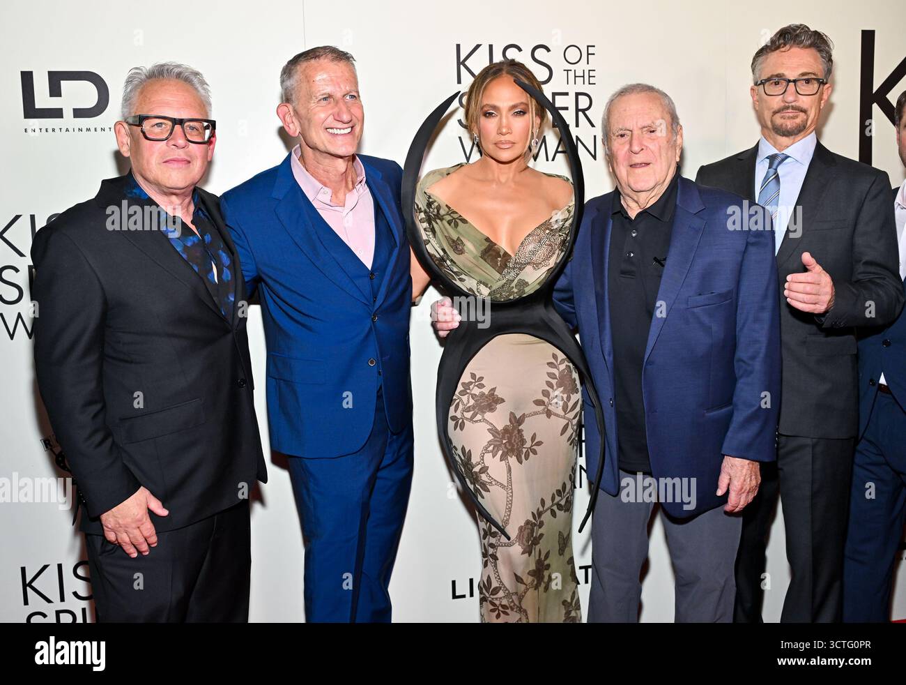 Bill Condon, left, Tom Kirdahy, Jennifer Lopez, John Kander and Barry ...